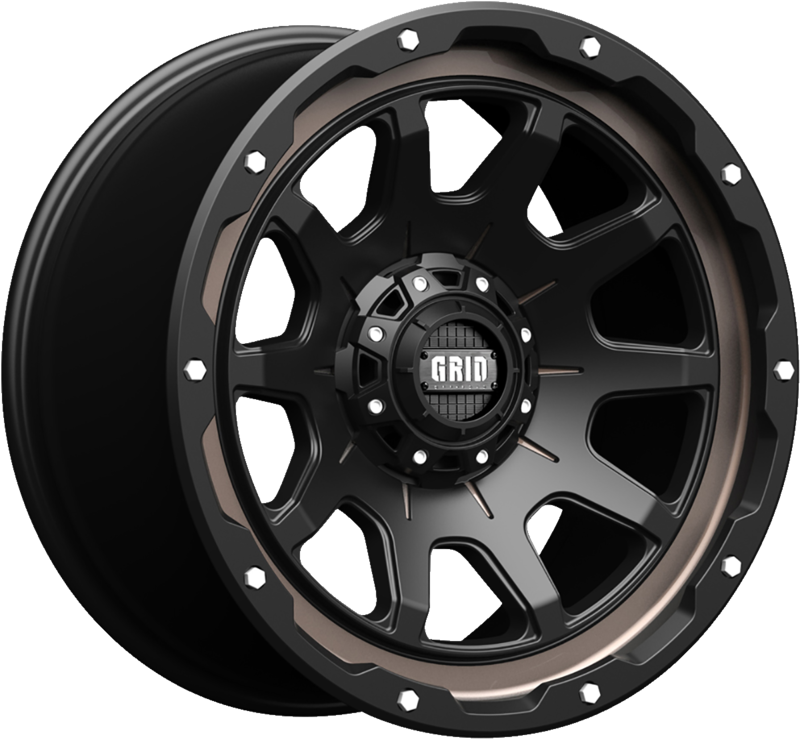 GD-15 Matte Black Dark Tint | GRID OFF ROAD | Felgenmarken | RäderReifen